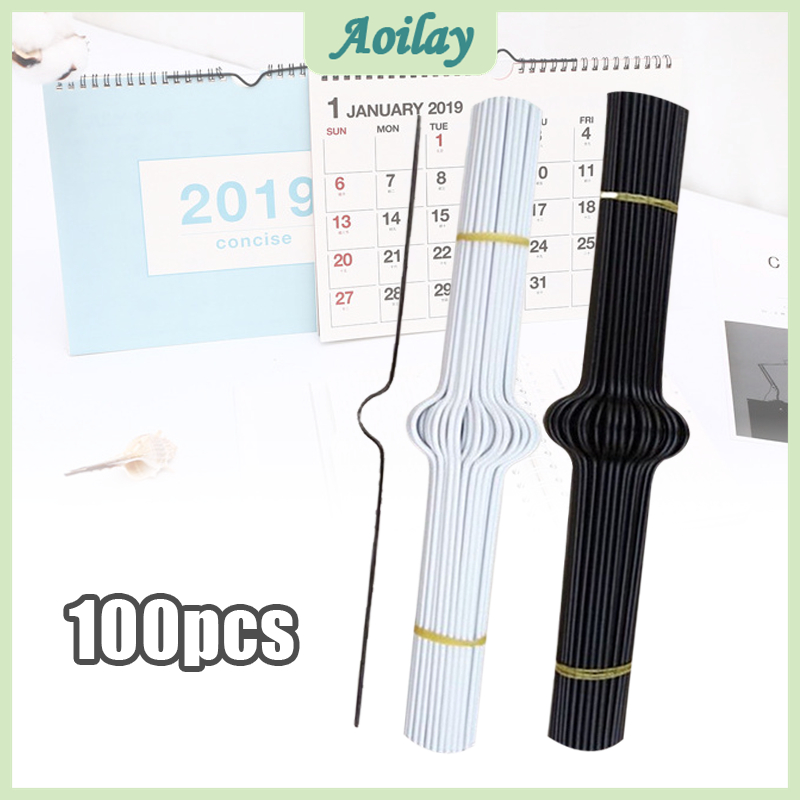 100Pcs 20cm Wall Calendar Hanger Wire Calendar Holder Metal Calendar ...