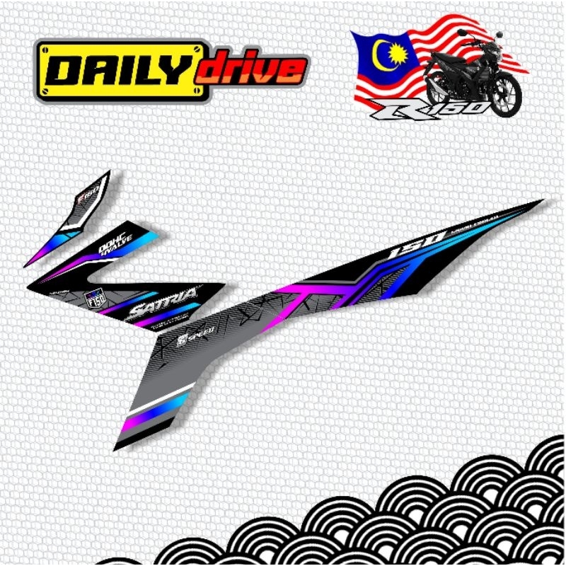 SUZUKI RAIDER 150 RFI 150 MALAYSIAN CONCEPT DECAL / STRIPPING | Shopee ...