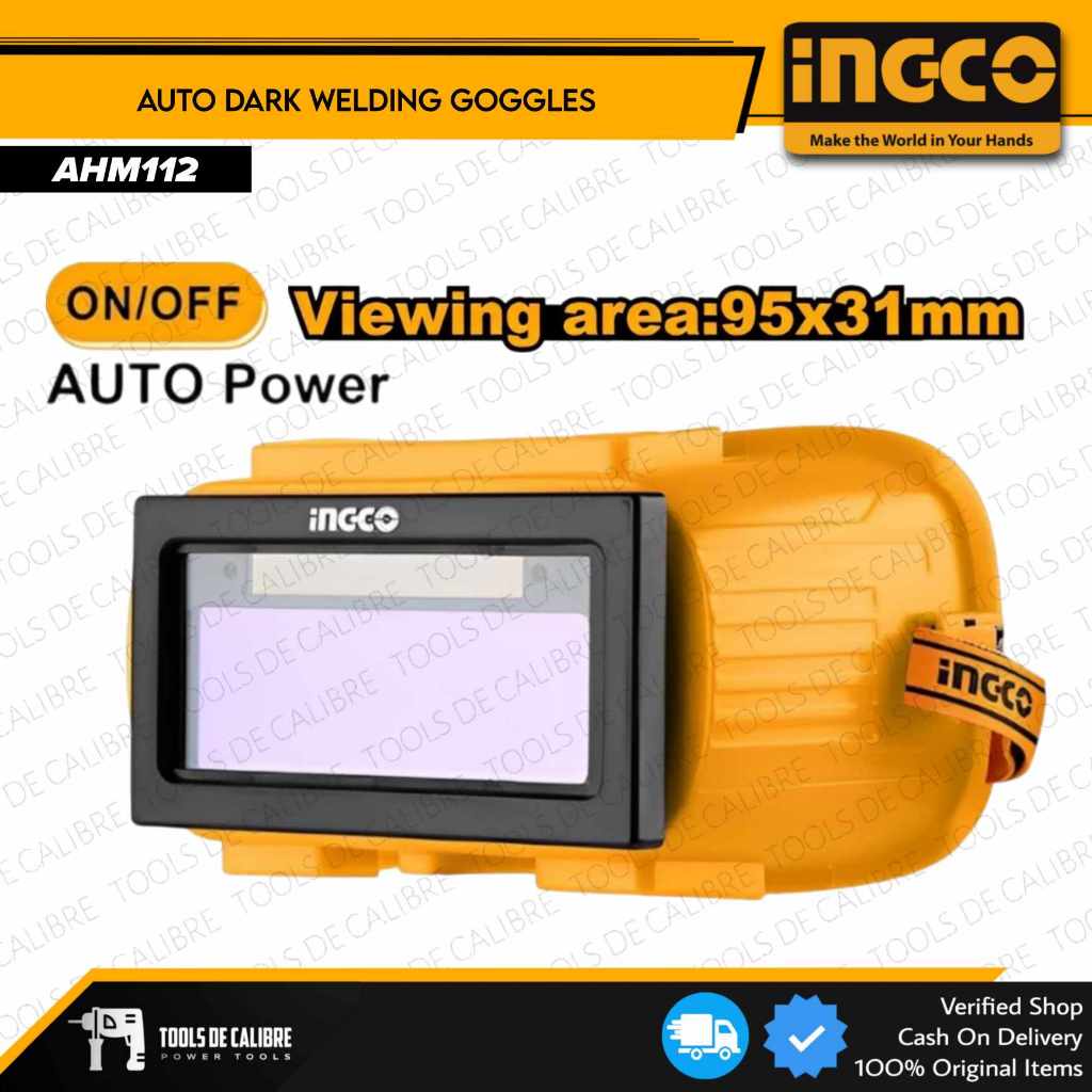 INGCO Auto Darkening Welding Goggles AHM112 | Shopee Philippines