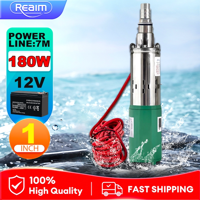 REAIM Water Pump Motor For Deep Well Heavy Duty Water Pump 12V ...