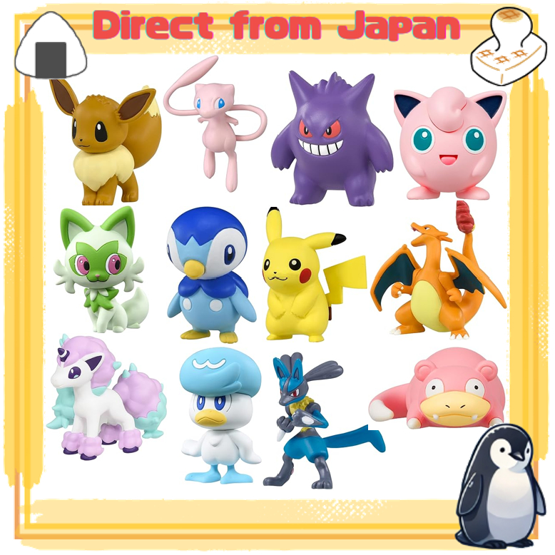 TAKARA TOMY / Pokemon, Moncolle / Eevee, Mew, Gengar, Jigglypuff ...