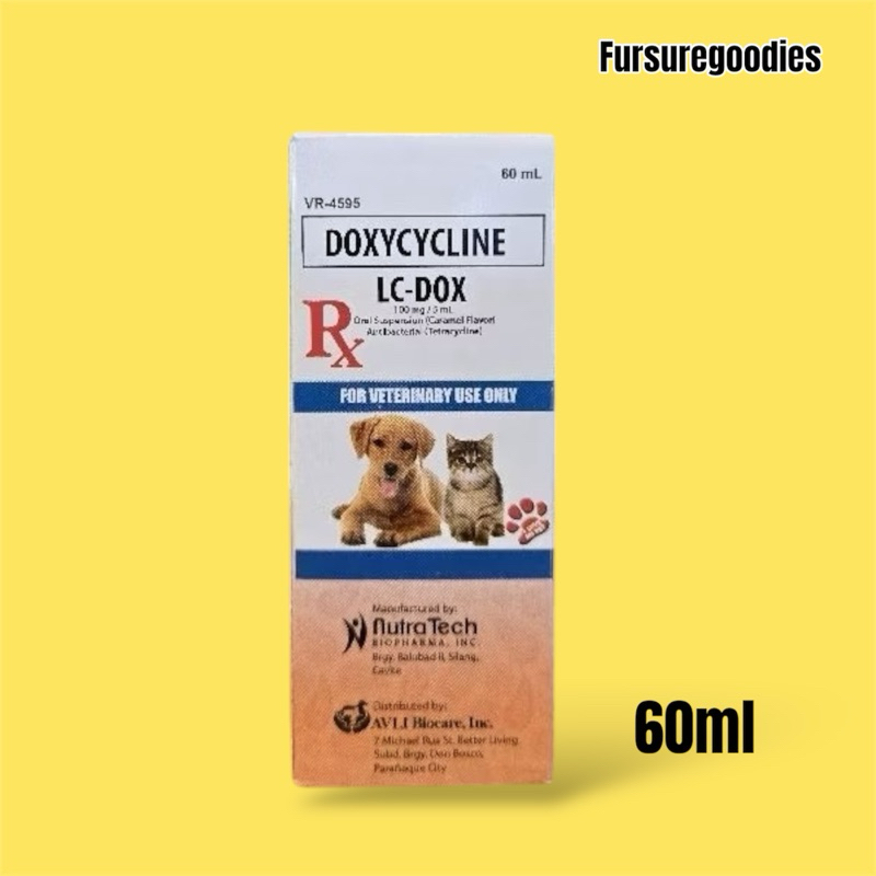 Lc Dox Syrup Suspension Antibacterial for Pets 60ml Lc dox | Shopee ...