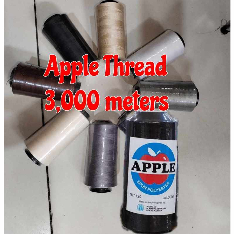 Apple Sewing Thread Spun Polyester 3,000 meters high quality purpose ...