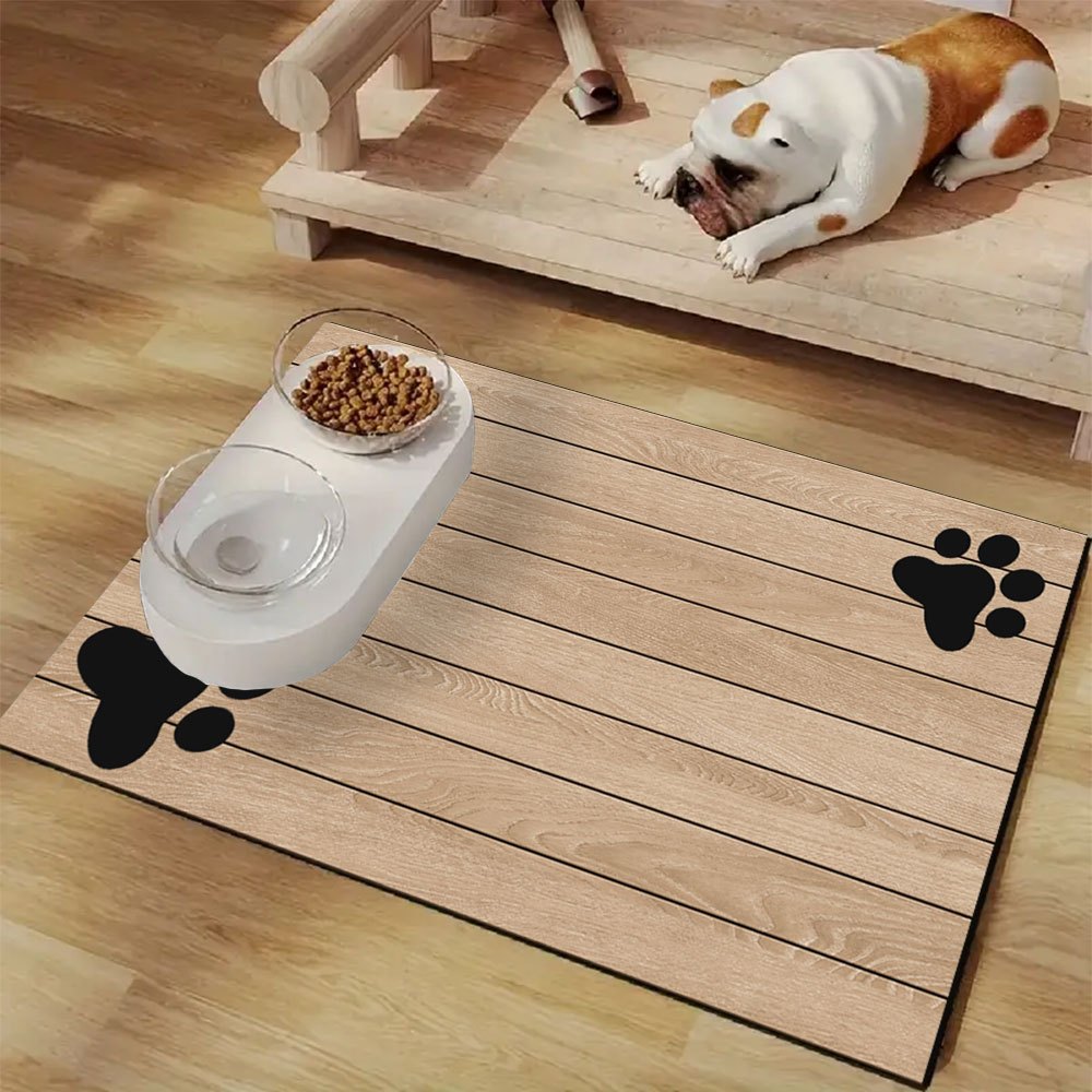 1pc Pet Feeding Mat Absorbent Pet Placemat Quick Dry Food Tray Mat ...