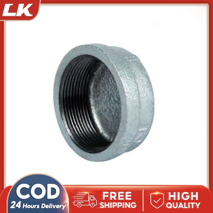 Mech Galvanized Iron GI End Cap 1/2" / 3/4" / 1" / 1-1/4"/ 1-1/2" / 2 ...