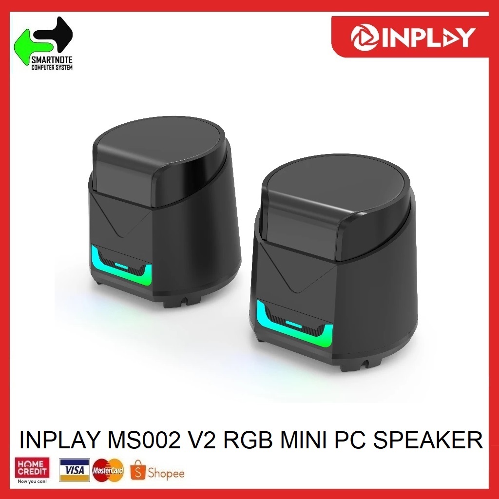 INPLAY MS002 V2 RGB MINI PC SPEAKER FOR GAMING/PC/LAPTOP/MAC | Shopee ...