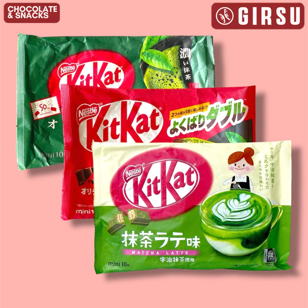 Japan Mini Kitkat Matcha, Matcha Half, Matcha Latte, 10-11 pcs | Shopee ...