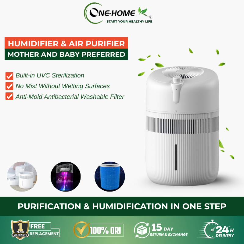 ONE HOME Humidifier Air Purifier 3.5L Mist-Free Humidifier For Home ...