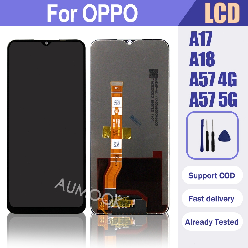 For OPPO A17 A18 LCD Display A57 4G 5G Touch Screen Digitizer Assembly ...