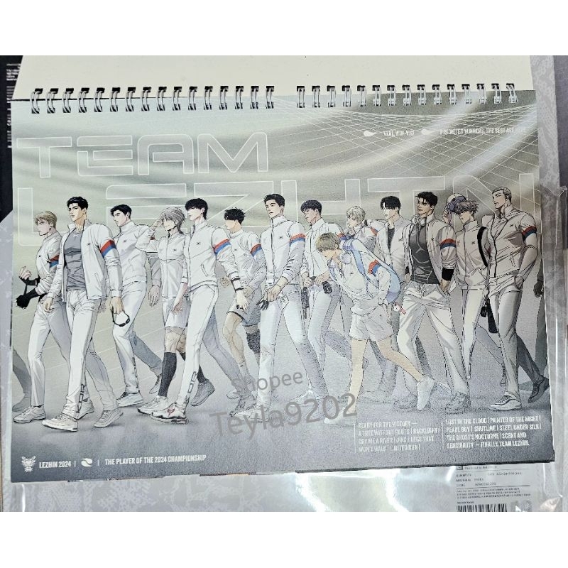 Lezhin Sg2024 Calendar, Complete Pages | Shopee Philippines