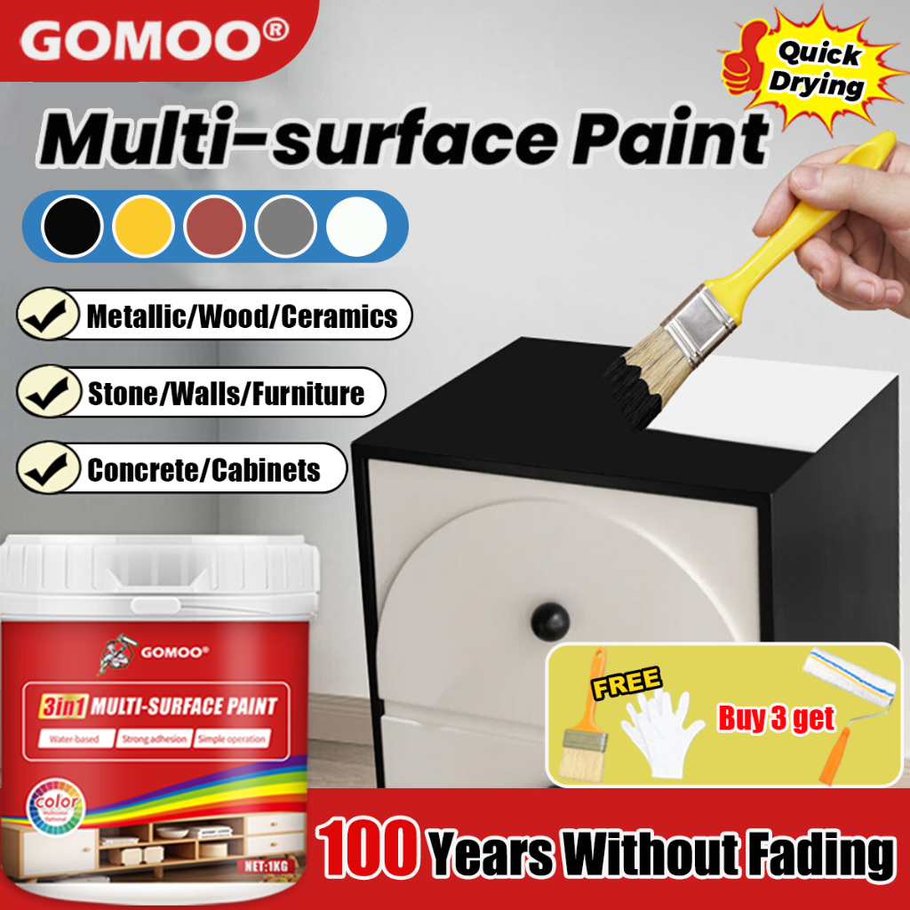 1000G Multi-surface Paint Odorless Water Based Wood Paint Quick Dry ...