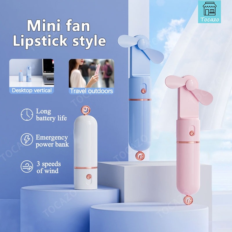 Mini Fan Rechargeable Portable Handheld USB Pocket Personal Cooling Fan ...