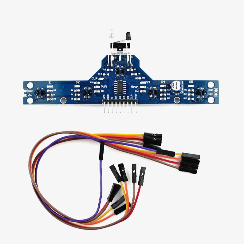 Line Tracking Modules, Sensitive LED Indicator 5 Channel Infrared ...