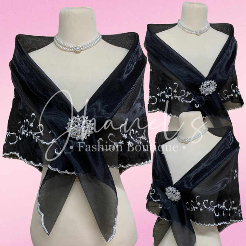 Modern Filipiniana Alampay WITHOUT BROOCH | Shopee Philippines