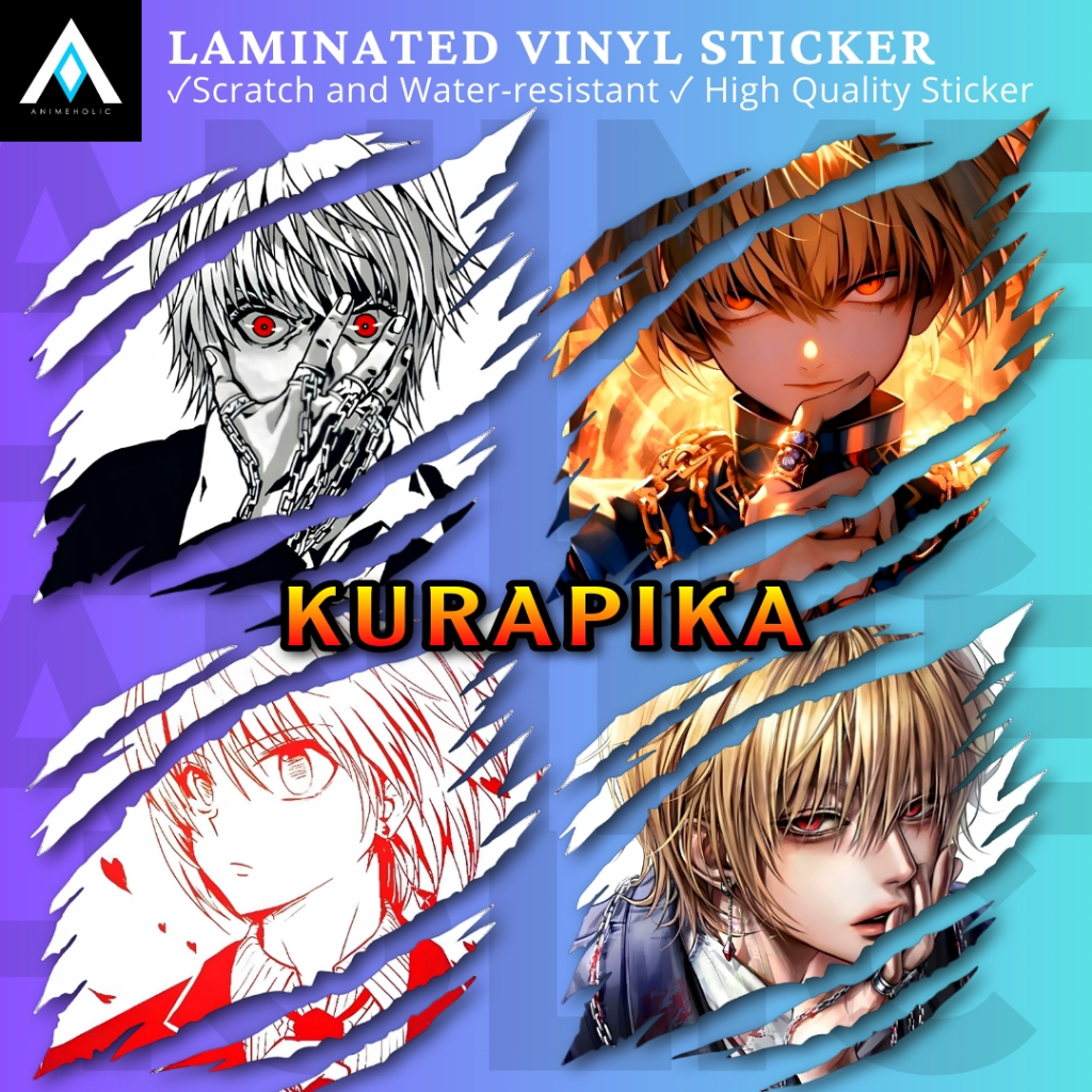 KURAPIKA HUNTER X HUNTER "SCRATCH STICKER" FOR TUMBLER AND MORE ...