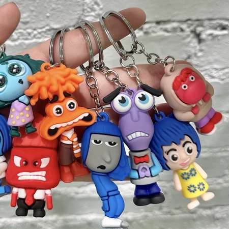 Inside Out Keychain hanging machine Backpack Pendant KidsToy Cartoon ...