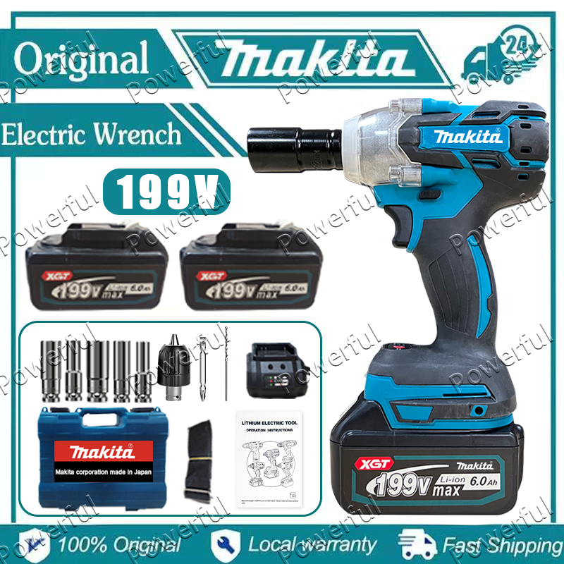 Maki 199V Impact Wrench Cordless Brushless Electric Wrench Power Tool ...