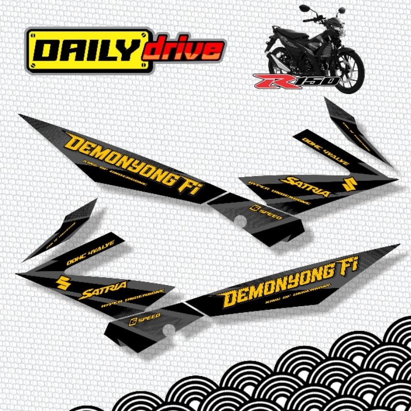 Suzuki Raider 150 Fi / RFI 150 Stock Decal ( Demonyong Fi Design ...