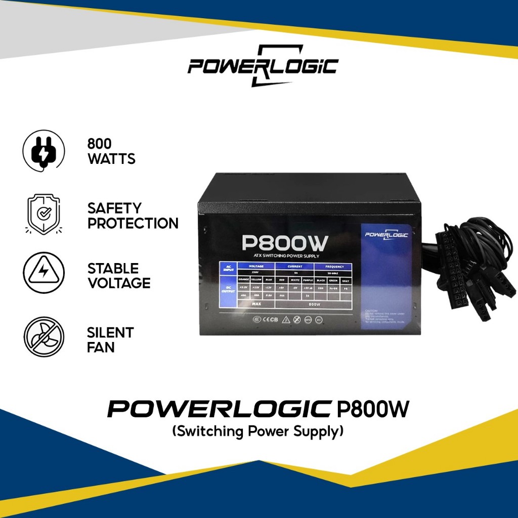 POWERLOGIC P800w Switching Power Supply | Shopee Philippines