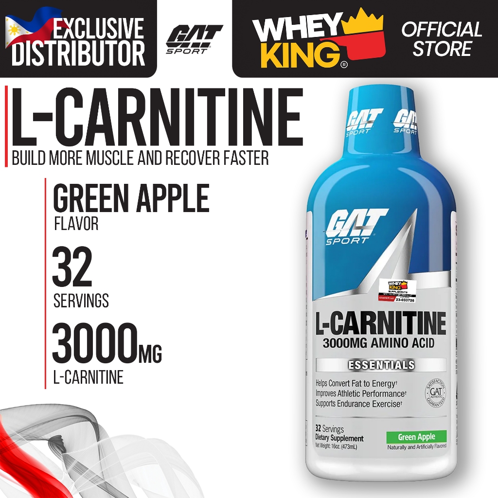 GAT Sport L-Carnitine 3000mg | 32servings | Shopee Philippines