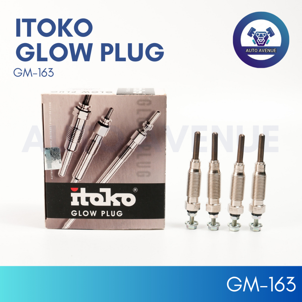 ITOKO GLOW PLUG GM-163 MITSUBISHI FUSO CANTER 4D32/33/34/36 23V GM-163 ...
