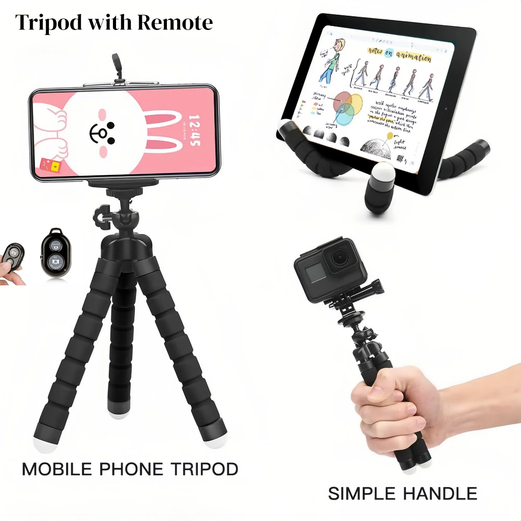 Tripod Sponge Stand Octopus Stand Live Broadcast Holder Lazy Desktop ...