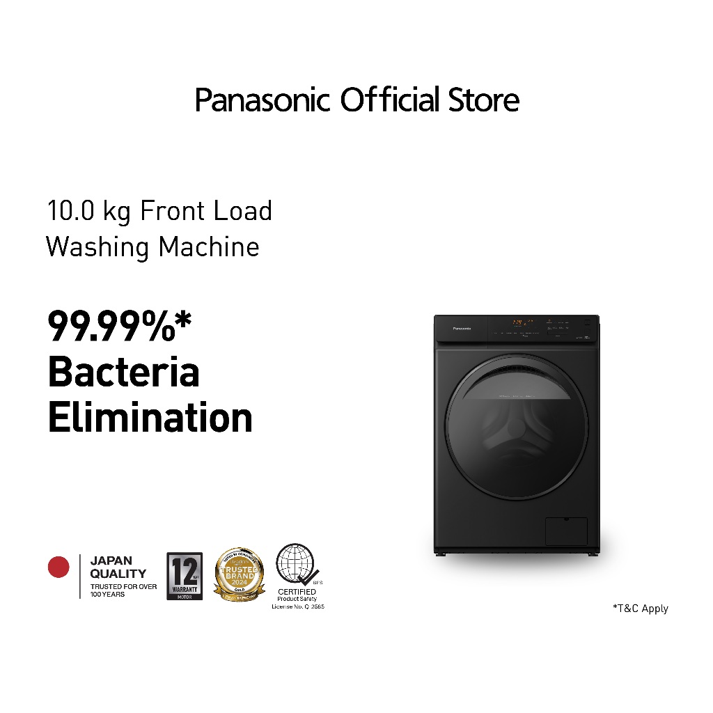 Panasonic NA-V10FA1BPH 10 kg Front Load Fully Automatic Washing Machine ...