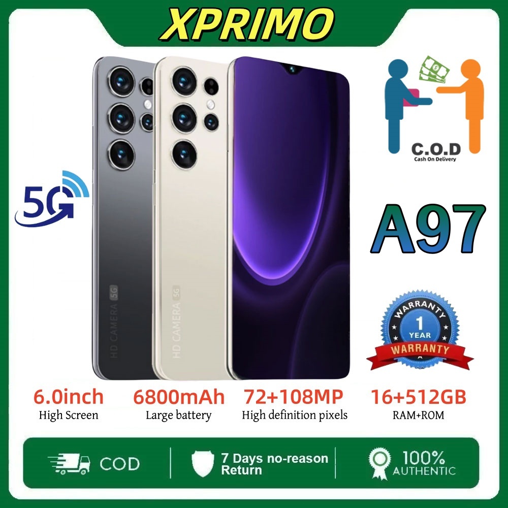 A97 5G Smart Android Phone 6.0-inch HD Screen 16GB+512GB 6800mAh ...