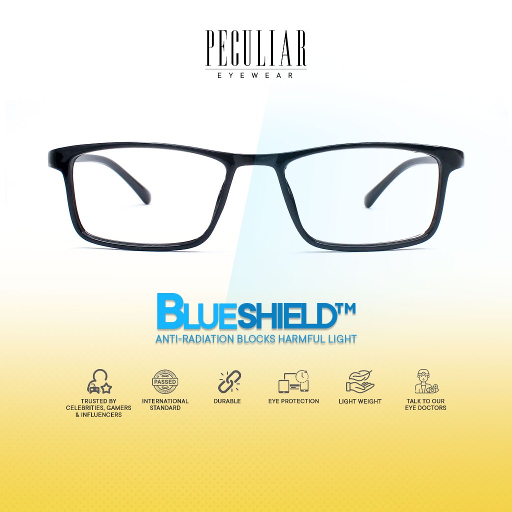 Peculiar Florence Rectangle Anti Radiation Glasses Anti Radiation ...