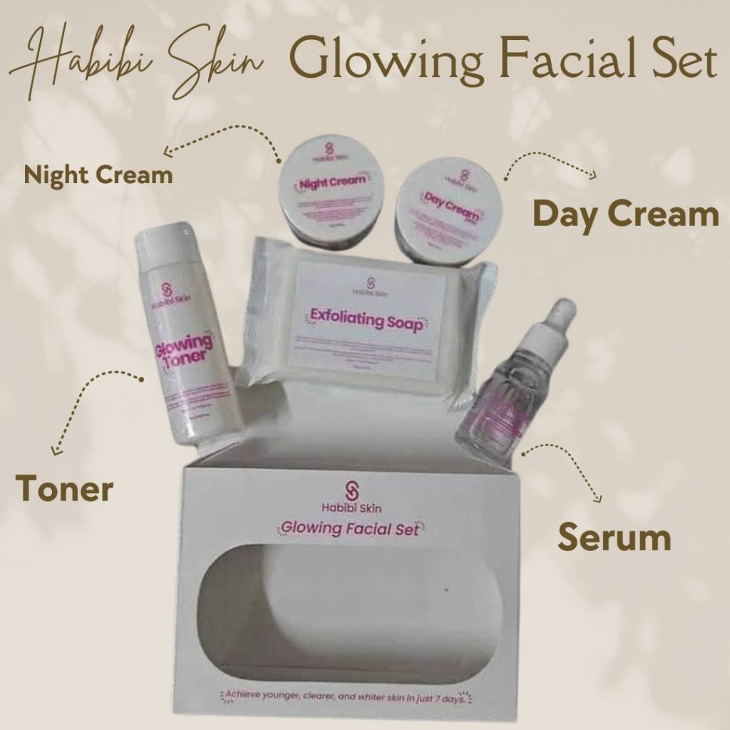 Habibi Skin 5in1 Glowing Facial Set | Shopee Philippines