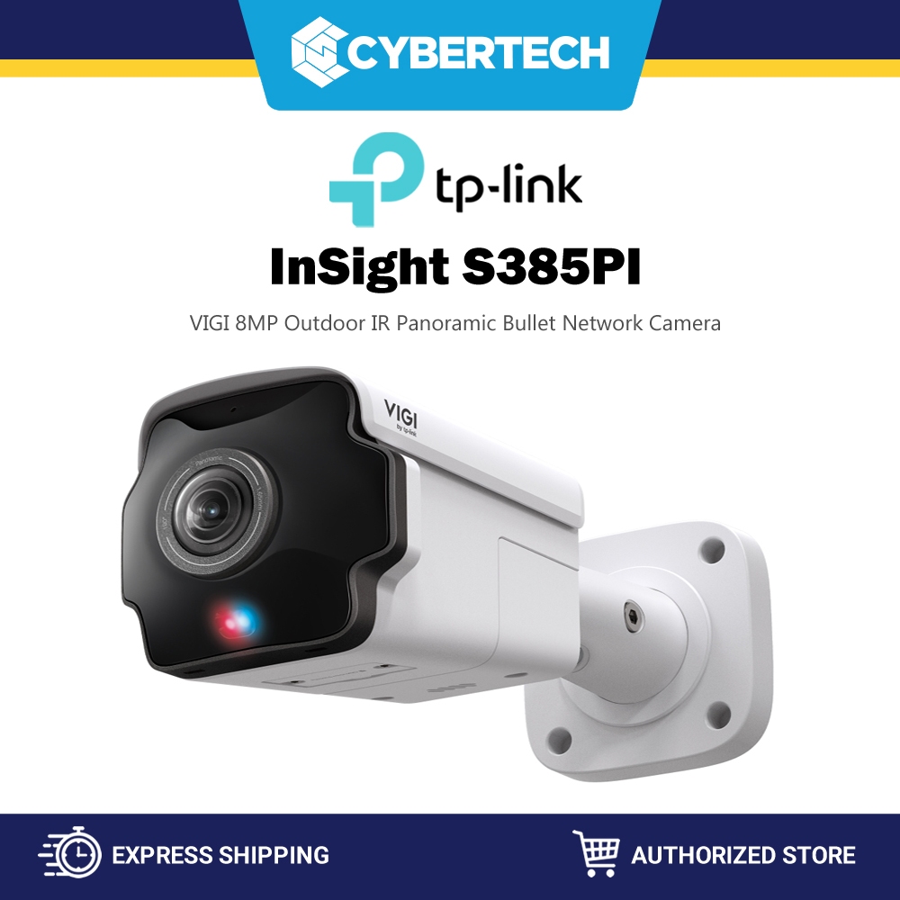 Cybertech TP-Link InSight S385PI VIGI 8MP Outdoor IR Panoramic Bullet ...