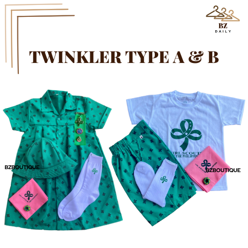 Twinkler Scout Type A & B Complete Set of Uniform for Girls | BZ Daily ...
