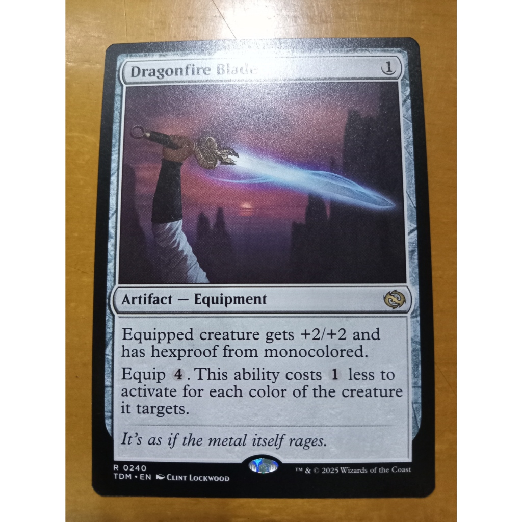 MTG Dragonfire Blade Rare TDM Tarkir Dragonstorm Magic the Gathering ENG | Shopee Philippines