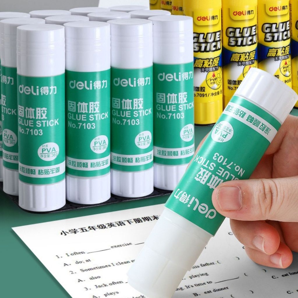Deli Solid Paper Glue Stick High Viscosity | Shopee Philippines