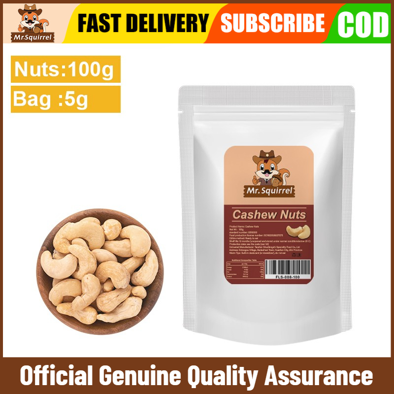 Mr. Squirrel Snack 100g Premium Cashew Nuts Roasted Kasoy Nuts Roasted ...