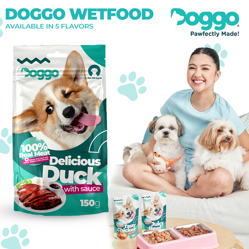 Doggo Delicious Duck Wet Food (150g) (Single Pouch) | Shopee Philippines