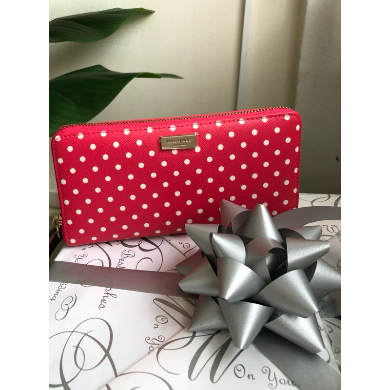Original Kate spade long wallet PREOWED(less 300 CASH G) | Shopee ...