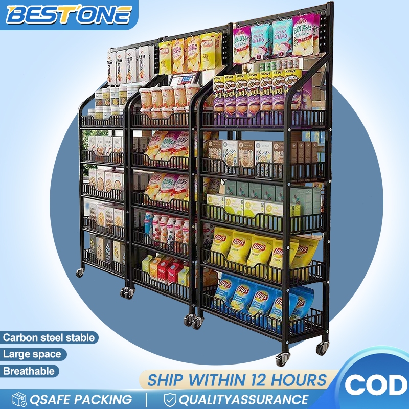 Supermarket Shelves Display Rack Snack Shelf Grocery Rack Kitchen Rack ...