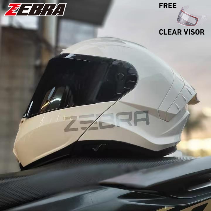 Zebra Ym-925 Modular Helmet Full Face Dual Visor Helmet for Motorcycle ...