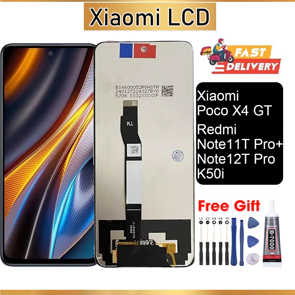 LCD For Xiaomi Poco X4 GT LCD Redmi Note 11T Pro+ Note12T Pro K50i LCD Display Touch Screen ...