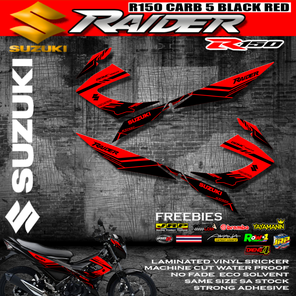 Raider 150 Carb Decals Sticker New Design With Freebies | Shopee ...