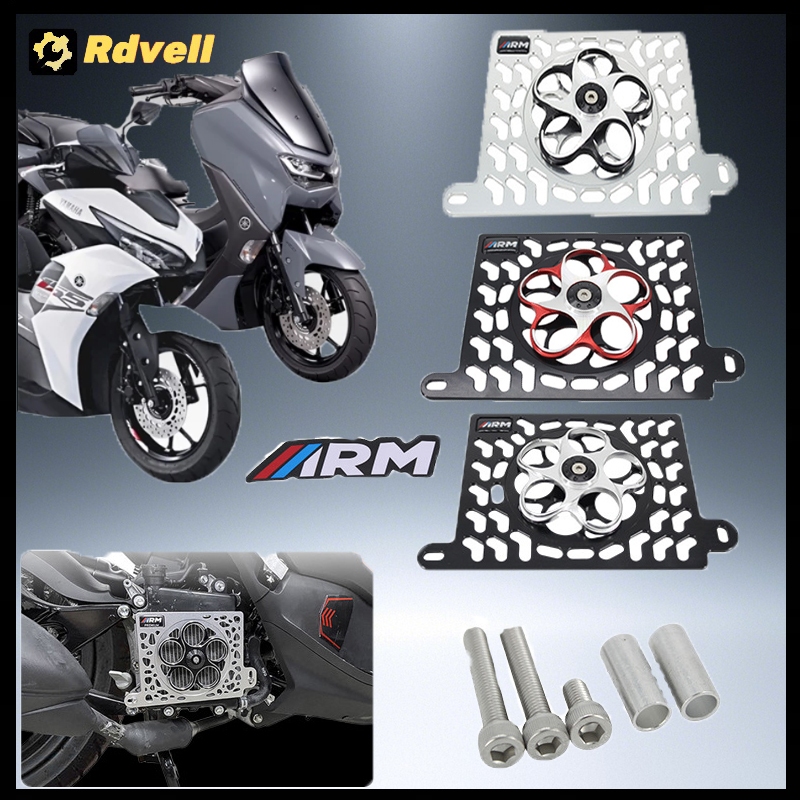 Radiator Cover Windmill Full CNC 2-Color Spinner Design For Nmax v1&v2 ...