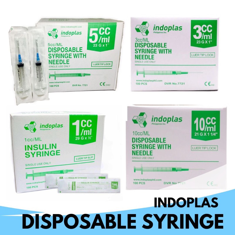 Indoplas Disposable Syringe | 3cc syringe | 5cc syringe | 10cc syringe ...