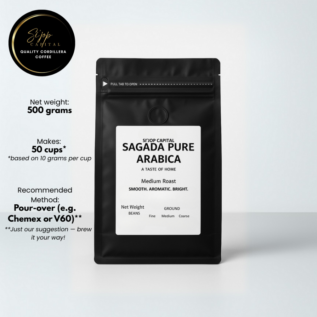 Sagada Arabica: 500 grams Premium Coffee Beans, FREE Grinding, Medium ...