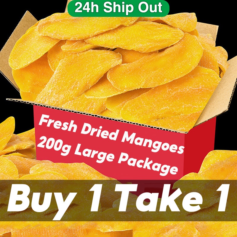 Mr.Squirrel 1kg Dried Mango Wholesalers Healthy Fruit Snacks Sweet Mangoes 100g/200g | Shopee ...
