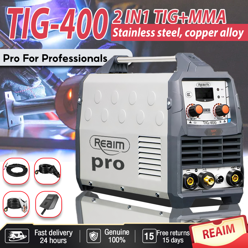 REAIM TIG Welding Machine Inverter TIG-400 2 In 1 MMA Portable Welding ...