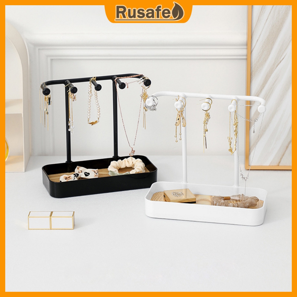 1PC Home Women's Jewelry Desktop Display Stand Creative Wooden Durable ...