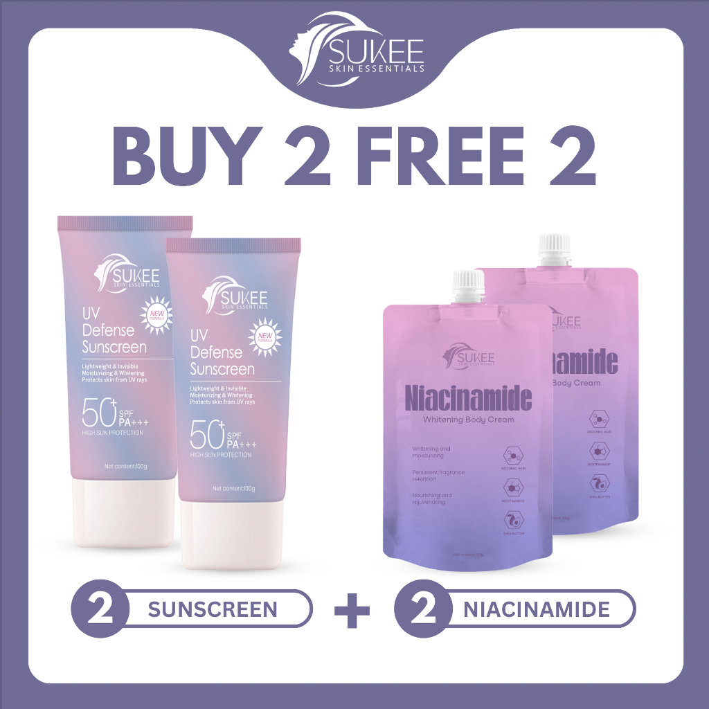 SUKEE 100g UV Sunscreen SPF50 Niacinamide Whitening Body Cream Body ...