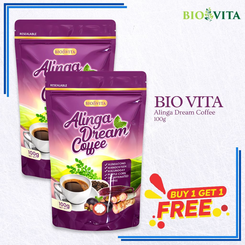 BIO VITA Buy 1 take 1 New Alinga Dream Coffee Original 100g Antioxidant | Shopee Philippines