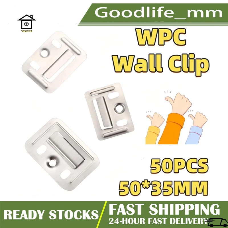 50pcs Wall Cladding Clip/Wpc Wall Fluted Panel Clip/fluted panel clip ...